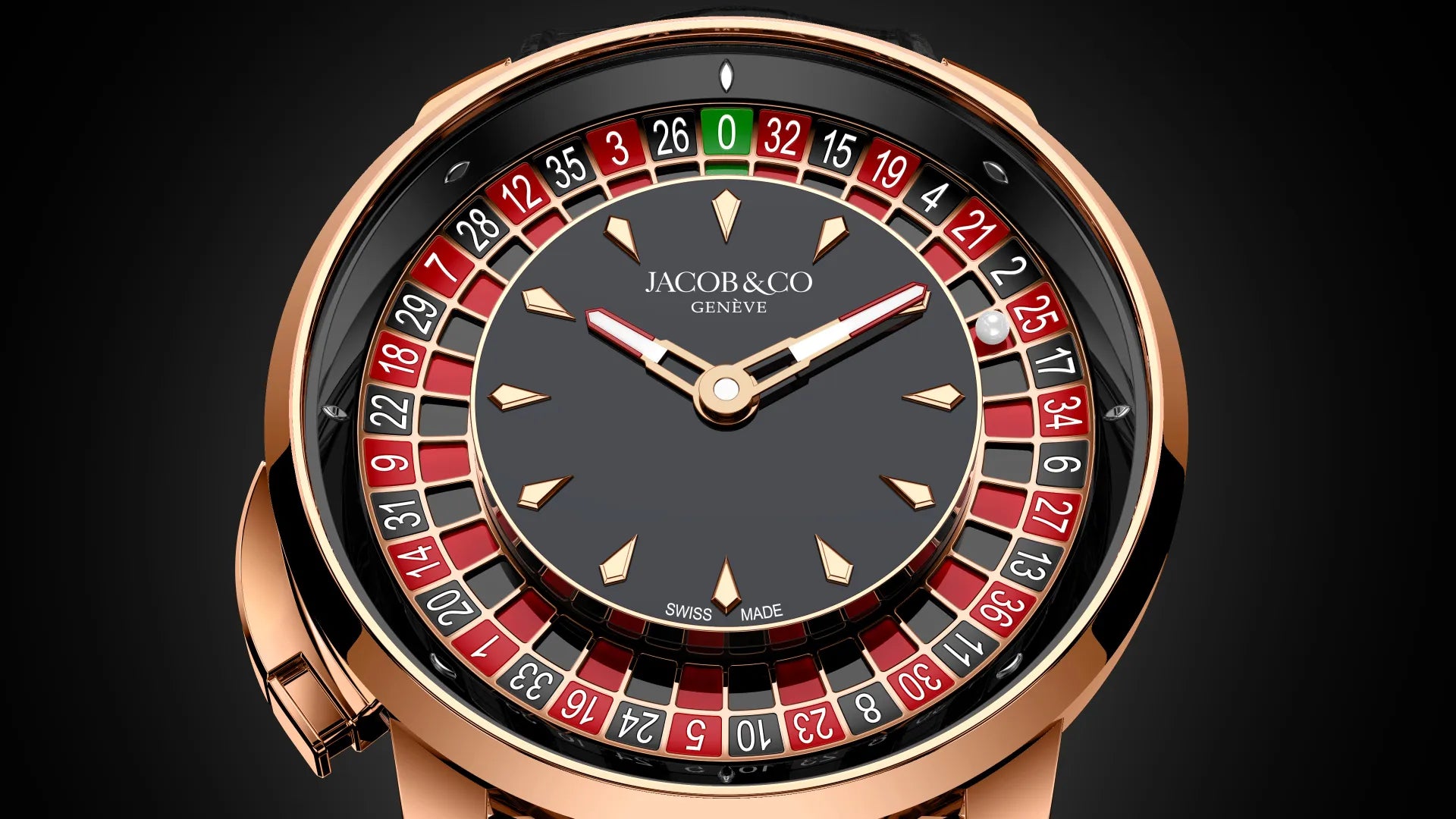 La Montre Casino Tourbillon de Jacob & Co : Roulette et Tourbillon dan